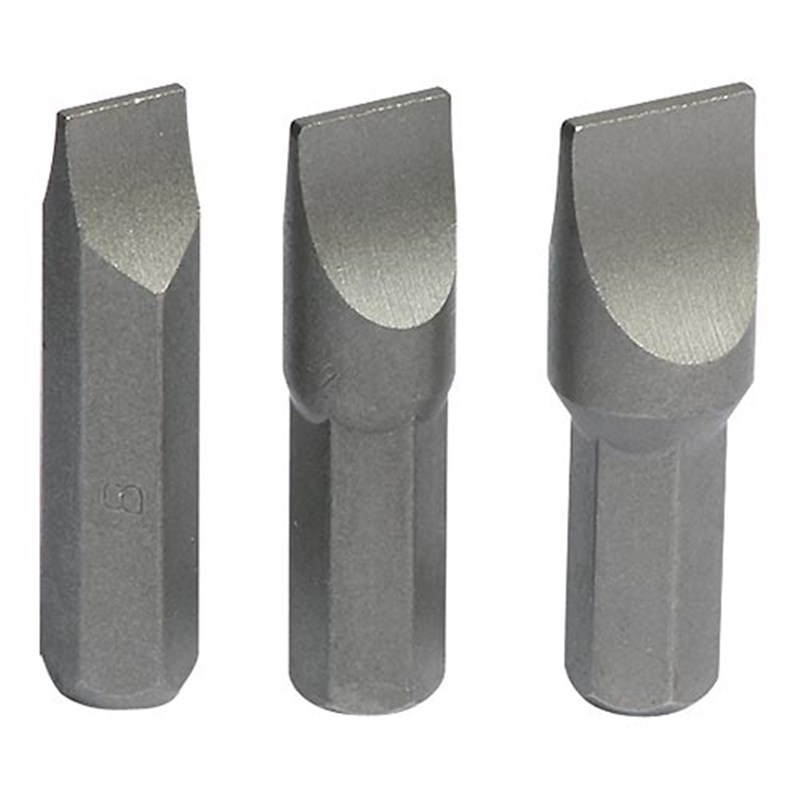 Replacement Plain Slot Bits (8, 10, 12mm) for 17676