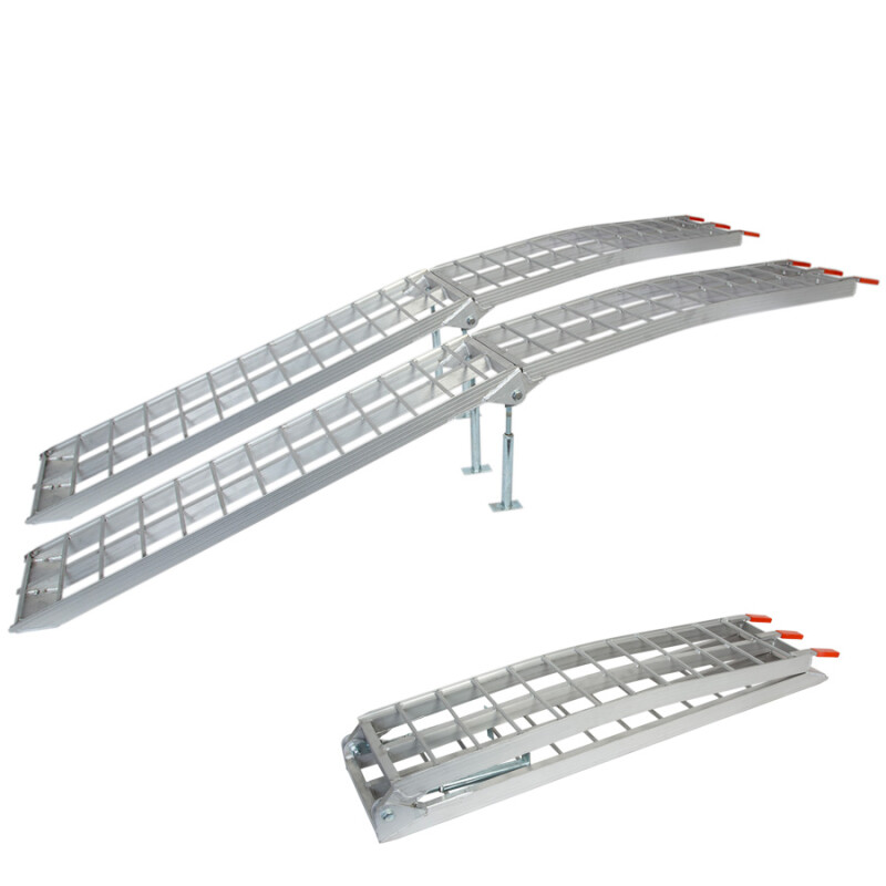 Folding 2.21m Aluminium Loading Ramps, 1 Pair (680kgs max)